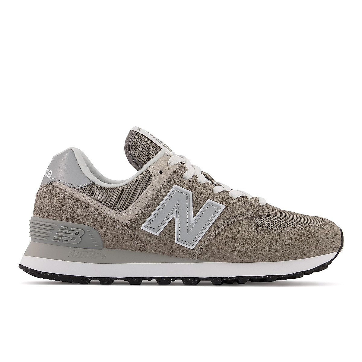 New Balance Women's 574 Core Sneaker, Grey/White, 7 Wide