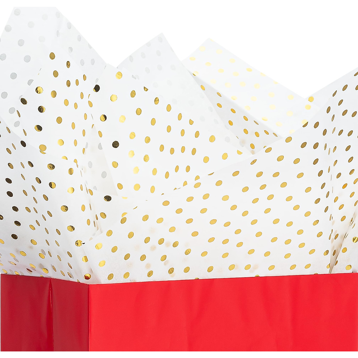 K-Kraft Birthday Metallic Tissue Paper – 102 Sheets – 20x20 Inch Sheets – 33 Red Sheets, 24 White Sheets, 45 Printed Sheets – Gift Wrapping Paper – Crafts by K-Kraft