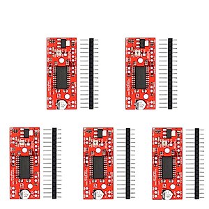 Treedix EasyDriver Shield Stepper Motor Driver with Single Row Pin Headers Compatible with Arduino (5pcs)