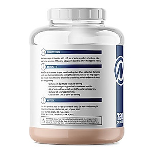 Massone Mass Gainer Protein Powder by NutraOne – Gain Weight Protein Meal Replacement (Gourmet Chocolate - 7 lbs.)