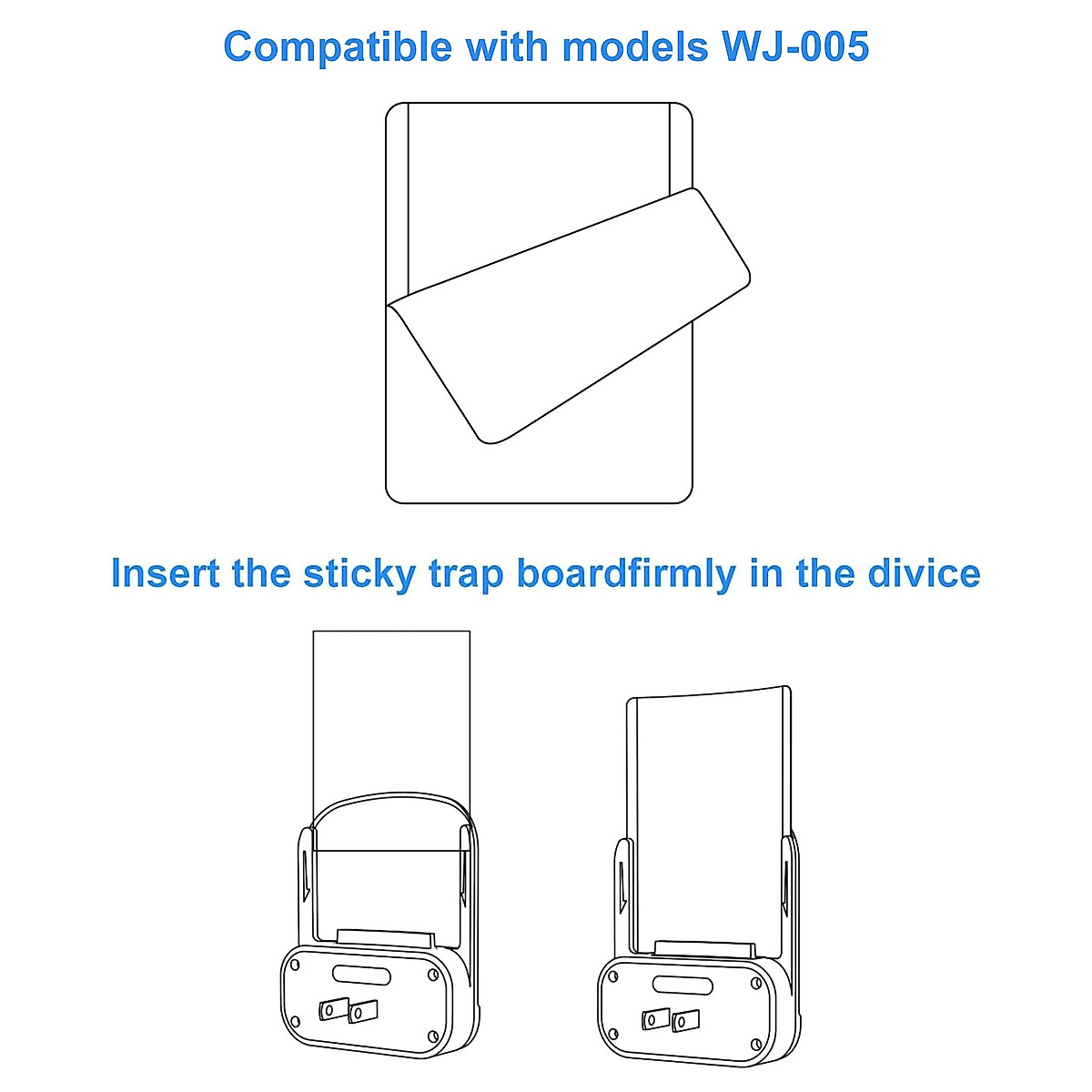 50 Packs Refill Card only, Sticky Board LFSYS Refill Cards for WJ-005