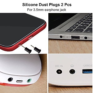 Anti Dust Plug Kit Compatible with iPhone 11/12/13/X/Xs Max/XR and More, Dustproof Maintenance Kit for iPhone, Come with Phone Port Cover Cap Phone Speaker Anti-Dust Mesh Sticker and Other