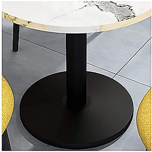 Office Business Hotel Lobby Dining Table Set, Small Conference Table Office & Chair Set, Combination Clothing Store Chess Room Meeting Lounge 1 2 Chairs 60cm in Diameter Little Round ( Color : Gray )