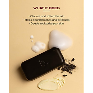 Buttah Skin by Dorion Renaud Black Gold Polishing Bar 100g 2 Pack - Activated Charcoal Bar Soap - Skin Polishing Bar - African Cocoa Butter & Shea Butter Body Soap - Black Owned Skincare for Men/Women