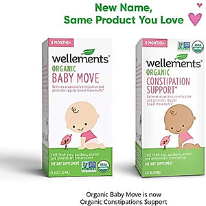 Wellements Baby Constipation Support, 4 Fl Oz