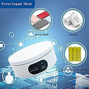 Riomh Turner Cup Display Stand for Epoxy Glitter Tumbler, 360 Degree Automatic Mute Rotating Turntable, Bling Bling Tumbler Making Supplies Spinner