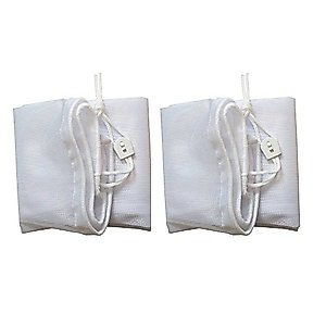 ATIE PoolSupplyTown 16" Width x 24" Length Fine Mesh Leaf Bag with Pull-N-Lock Cord for Pool Leaf Vacuum/Leaf Eater/Leaf Catcher/Leaf Gulper/Leaf Bagger/Leaf Master - (2-Pack)