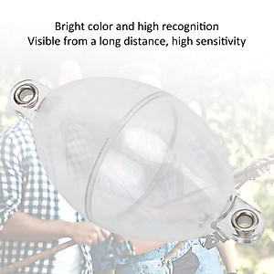 Fishing Controller, Fishing Float Ball High Recognition High Sensitivity Bubble Floats Fish Tackle for Fishing(Transparent White)