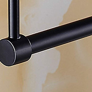 HYJMJJ Wall Mounted Coat Rack, Towel Rack Bathroom Shelf Multifunction Towel Rack Made of Stainless Steel 1 Piece Double Wall Towel Rack Bathroom Accessories Towel Rack,for Home Kitchen