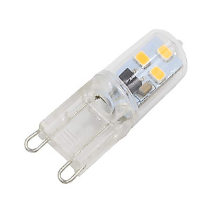 K JINGKELAI G9 LED Light Bulb Dimmable 1W(10W Halogen Equivalent) Warm White 3000K LED Corn Lights for Home Lighting Chandelier Wall Sconces,6LED 2835SMD,10 Pack