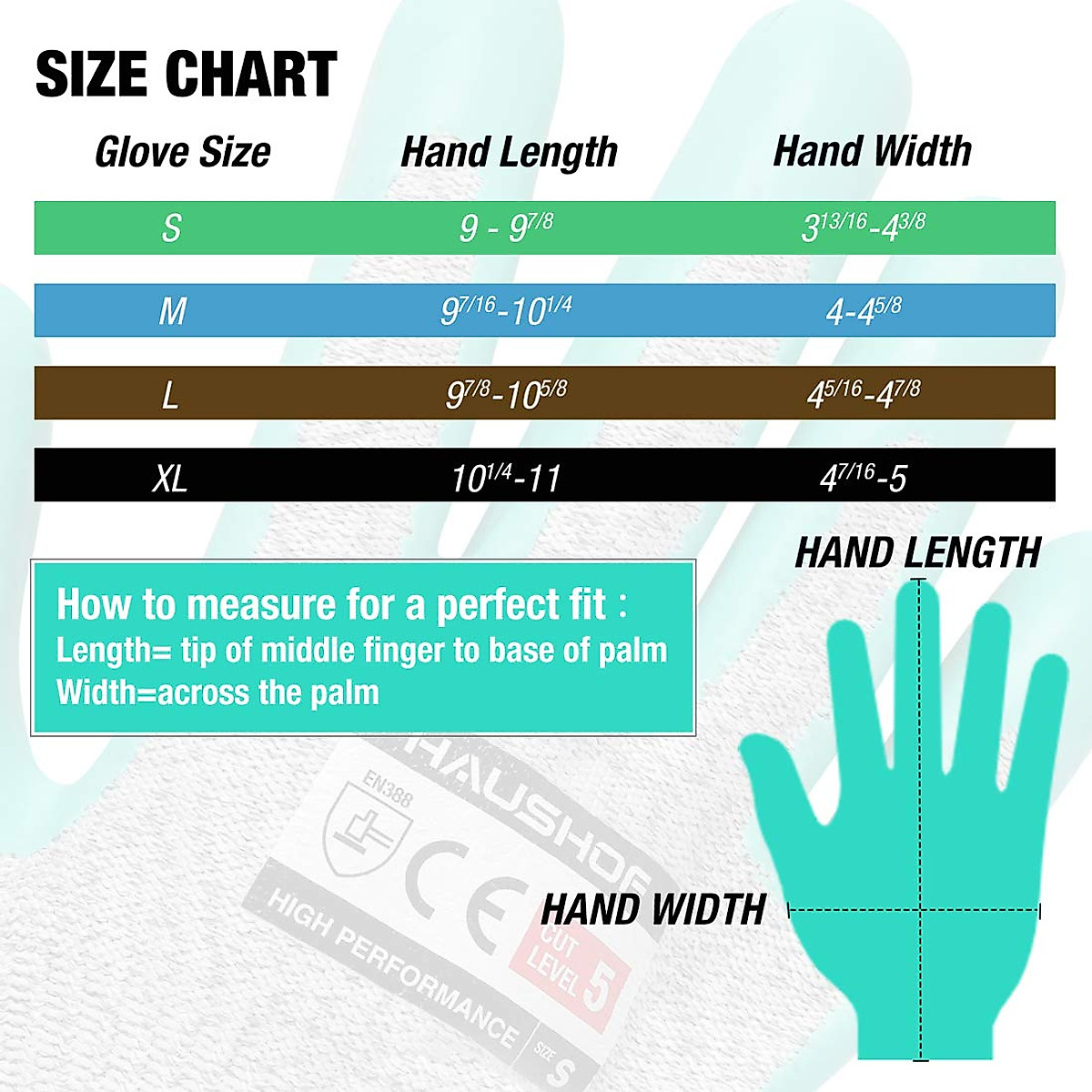 HAUSHOF Gardening Gloves Thorn Proof 3-Pairs Work Gloves, Breathable Garden Gloves Latex Coated with Texture for Women and Men Yard Work, Large Size