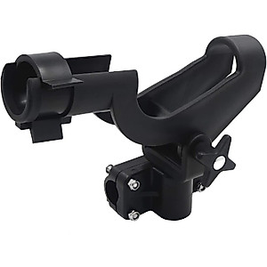 HTTMT- 360 Degree Rotating Fishing Rod Rest Adjustable Removable Holders Kayak Boat Support Tools Accessories Pole Bracket [P/N: ET-FISHING-RH50-BK]