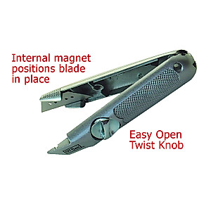 IVY Classic 11154 Hinge-Loc Fixed Utility Knife, 1/Card