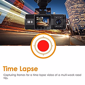 Vantrue N2 Pro Uber Dual 1080P Dash Cam, 2.5K 1440P Front Dash Cam, Front and Inside Dash Camera w/Infrared Night Vision, 24hr Motion Detection Parking Mode, Accident Record, Support 256GB max(2023)