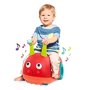 B. toys- Ladybuggy- Ride-On Toy with Lights & Sounds– Ladybug Ride On- Ergonomic Seat – 1 Year +