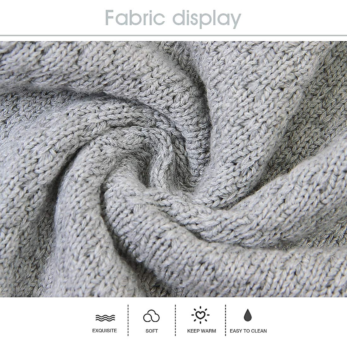 OLSCROM Baby Newborn Knitted Sweater Romper Longsleeve Outfit Cotton Jumpsuit with Warm Hat Set