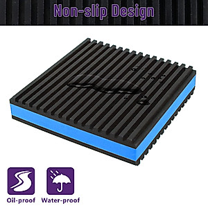 Mxclimate Anti Vibration Pads, Rubber-EVA Vibration Dampeners 4" x 4" x 7/8" Isolation Pad for Air Compressor,Washing Machine,AC Units,Treadmill 4Pack