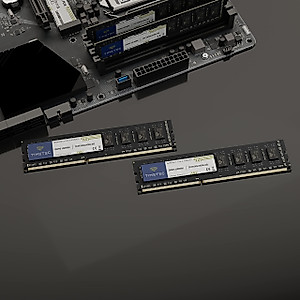 Timetec 16GB KIT(2x8GB) DDR3 / DDR3L 1333MHz PC3-10600 Non-ECC Unbuffered 1.5V / 1.35V CL9 2Rx8 Dual Rank 240 Pin UDIMM PC Desktop Computer Memory RAM Module Upgrade (16GB KIT(2x8GB))
