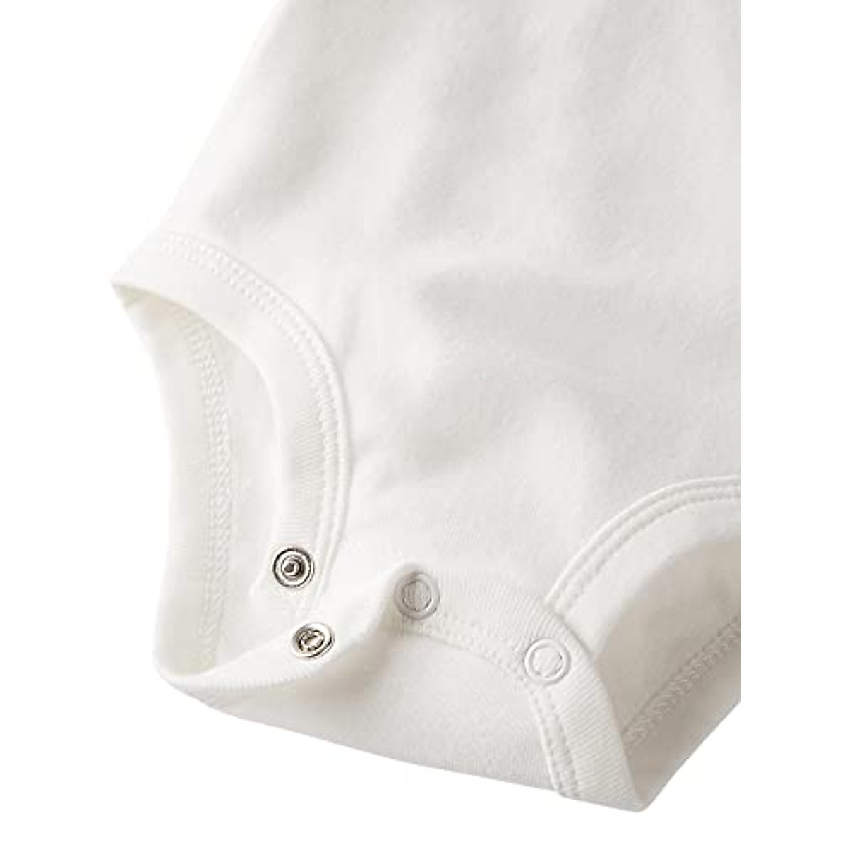 little planet by carter's unisex-baby 3-pack Short Sleeve Bodysuits made with Organic Cotton, Creamy, 3 Months