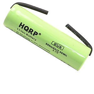 HQRP 3.7V Li-Ion Battery Compatible with Philips Sonicare HX6150 HX6902 HX6910 HX6911 HX6912 HX6932 HX6933 HX6952 HX6982 HX6311, FlexCare Platinum HX9170 HX9170/10 HX9110 HX8911 Toothbrush 49x14mm