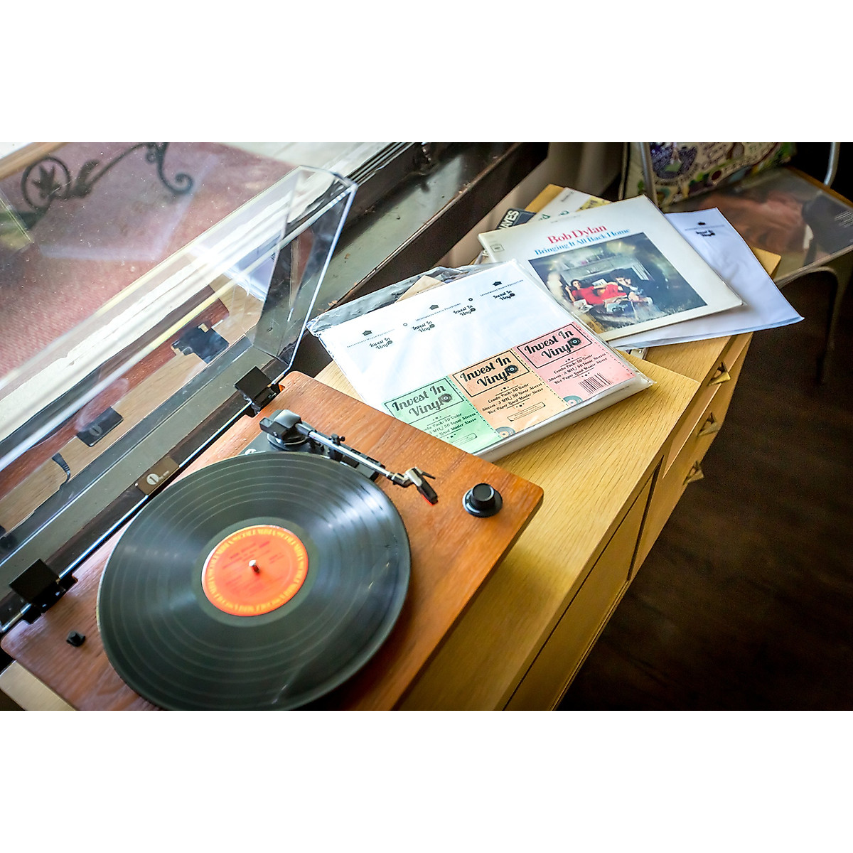 100 LP Sleeves Combo Pack (50 3 mil Outer & 50 Master Inner Sleeves) 33 RPM 12" Vinyl Record Sleeves Provide Your LP Collection with The Proper Protection - Invest In Vinyl