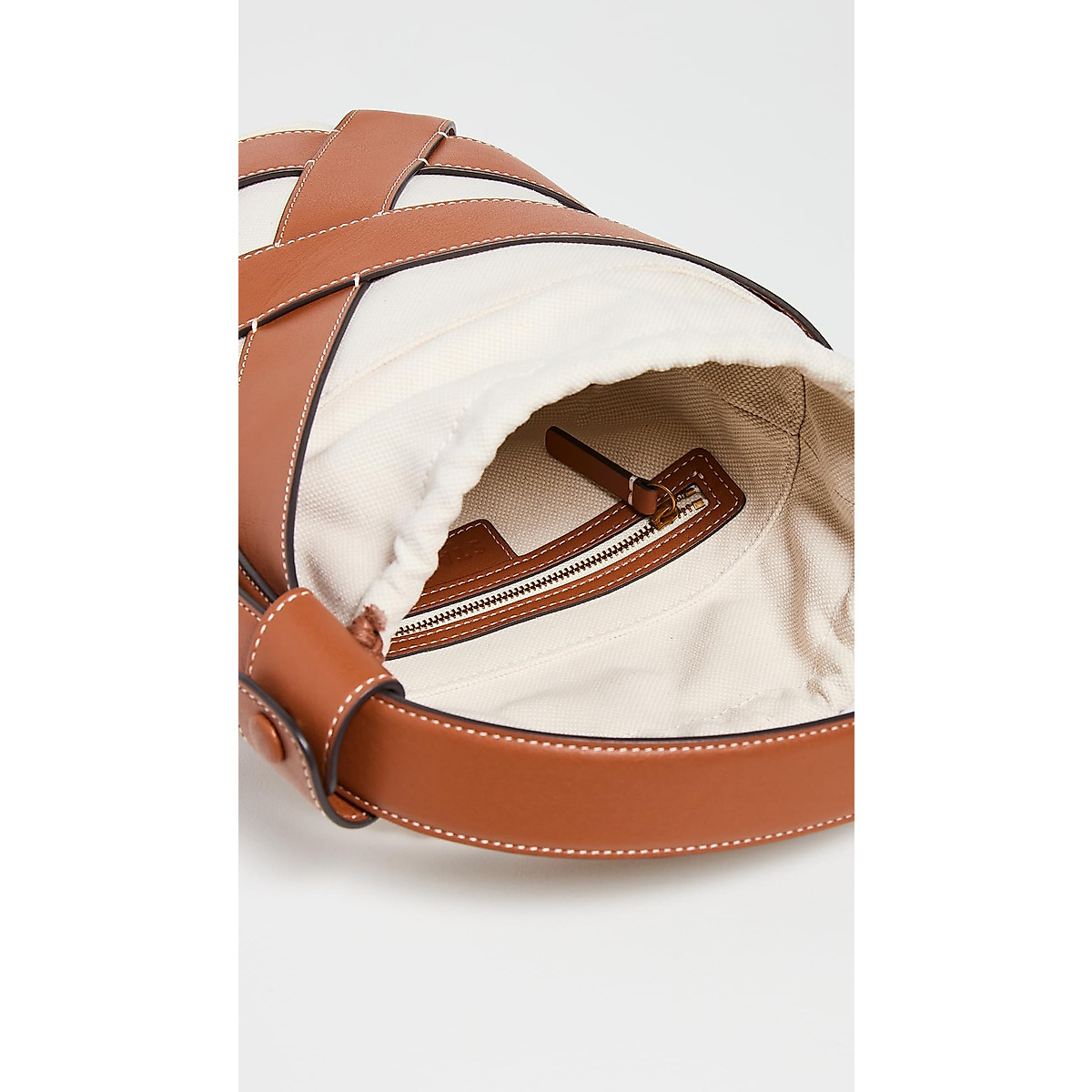 STAUD Women's Hive Bucket Bag, Cream/Tan, One Size