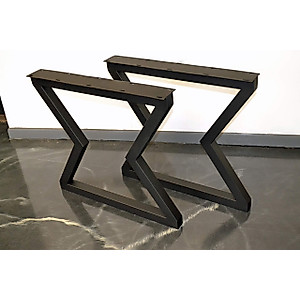 Metal Table Legs, Hourglass Style - Any Size and Color