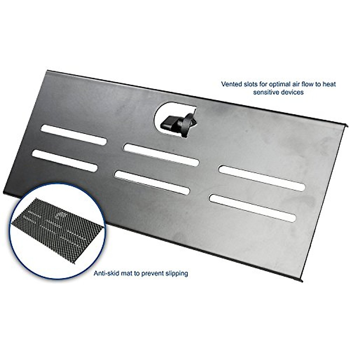 Mount Plus MP-APM-05-01 Top Shelf TV Mounting Bracket 12-inch Wide Platform | Holds Speaker, Streaming Device, Game Console, and More (1 Pack)