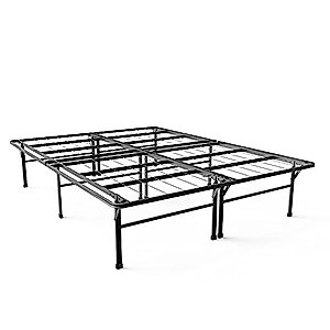ZINUS SmartBase Heavy Duty Mattress Foundation / 16 Inch Metal Platform Bed Frame / No Box Spring Needed / Sturdy Steel Frame / Underbed Storage, Queen