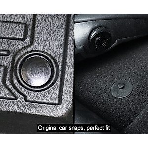 Car Floor Mats 2 Rows and Cargo Liner Set Black Compatible for 2020 2021 2022 2023 2024 Ford Escape All-Weather Rubber Mat Protection Black