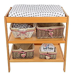 100% Organic Cotton Diaper Changing Pad Cover for Baby Boys & Girls–Soft 100% Woven Cotton–Universal, Elastic Trim Edges Design–Unisex– Perfect for Cradle and Bassinet,Stain Resistant & Machine Wash