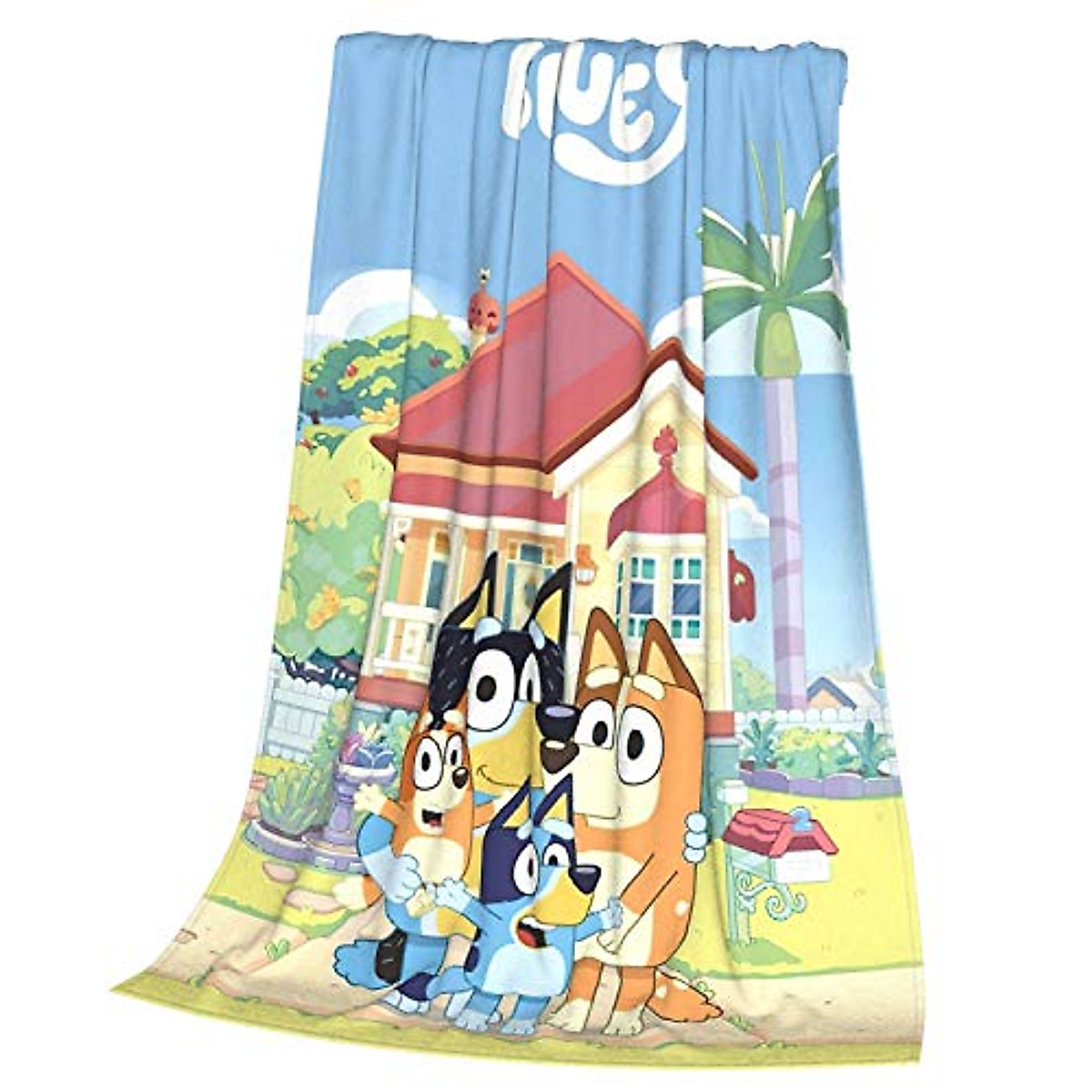 KAVIN Bluey's Blanket Ultra-Soft Micro Fleece Throw Blanket Flannel Blankets for Couch Bed Living Room 50 X 60 Inch