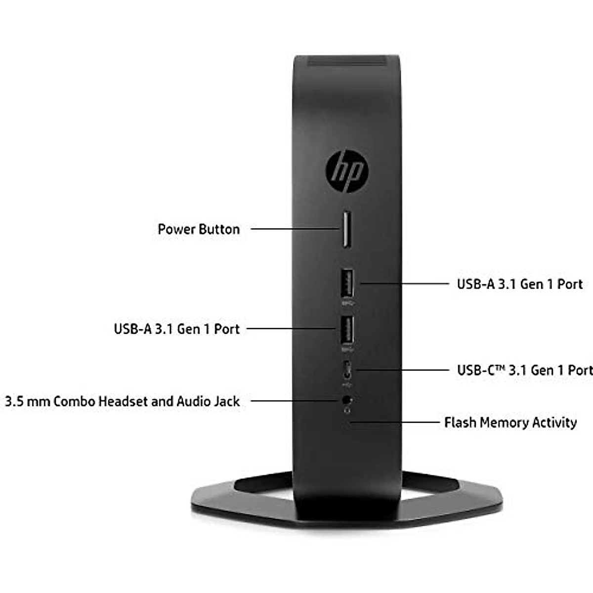 HP t740 Thin Client - AMD Ryzen V1756B Quad-core (4 Core) 3.25 GHz