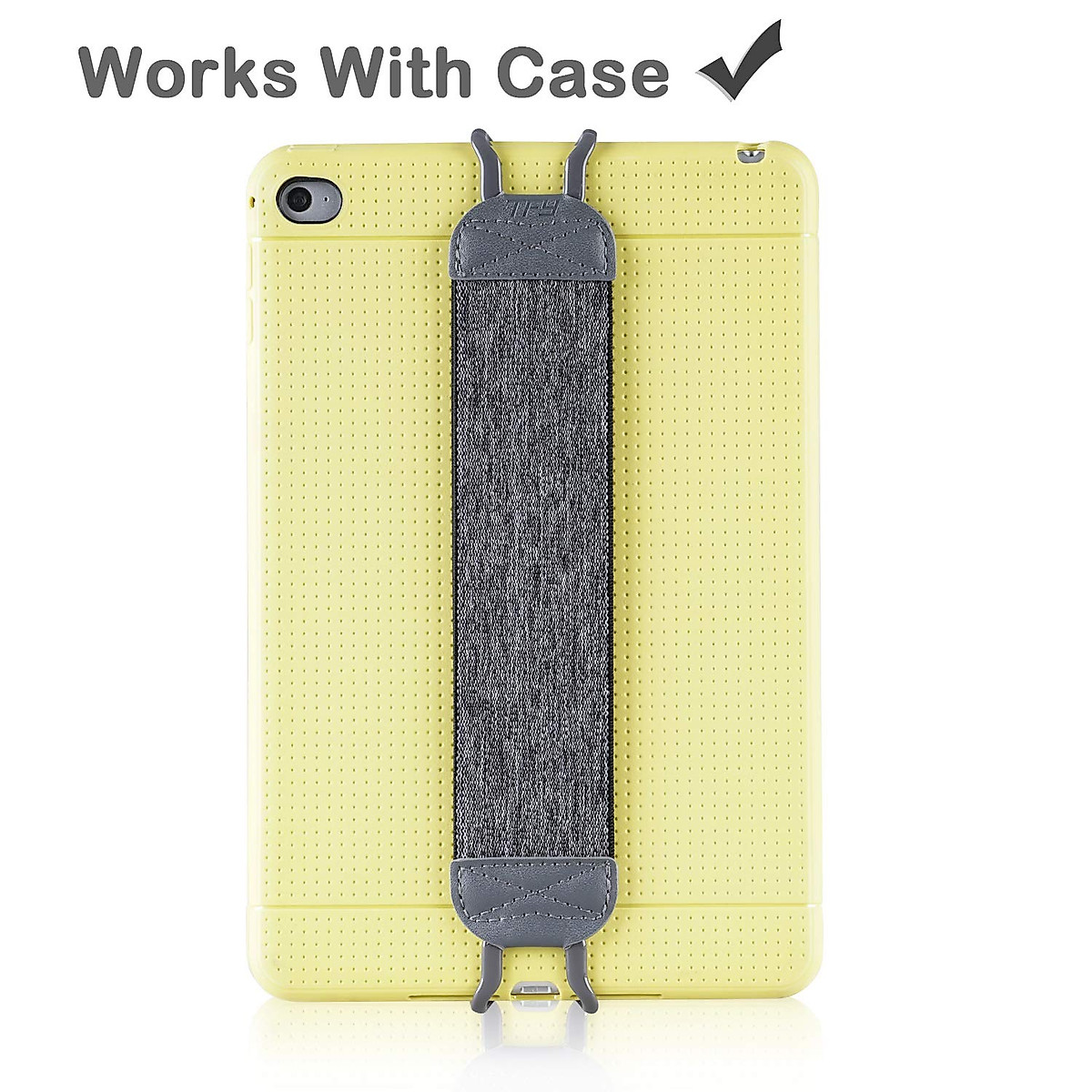 Hand Strap Holder TFY for Tablets, iPad, & e-Readers - 11-inch iPad Pro, iPad, iPad Mini 6, iPad Air 5, Samsung Galaxy Tab & Note - Google Nexus - Asus Transformer Book and More -Gray