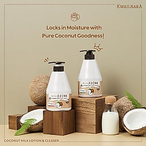 WELCOS KWAILNARA Coconut Milk Body Lotion – Korean Body Lotion for Deep Hydration & Silky Smooth Skin 560 g / 19.75 Fl. Oz