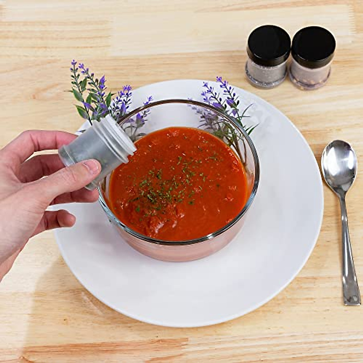 Cornucopia Mini Plastic Spice Jars w/Sifters (12-Pack, Black); 2 Tablespoon Capacity (1 Fluid Ounce) Spice Bottles for Travel, Glitter, Gifts, Favors