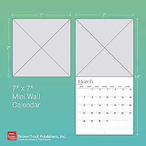 Hummingbirds 2022 7 x 7 Inch Monthly Mini Wall Calendar, Animals Wildlife Nature