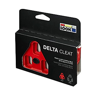 Look Cycle - Delta Cleats with Memory Positioner Function - 9° Angular Freedom – RED