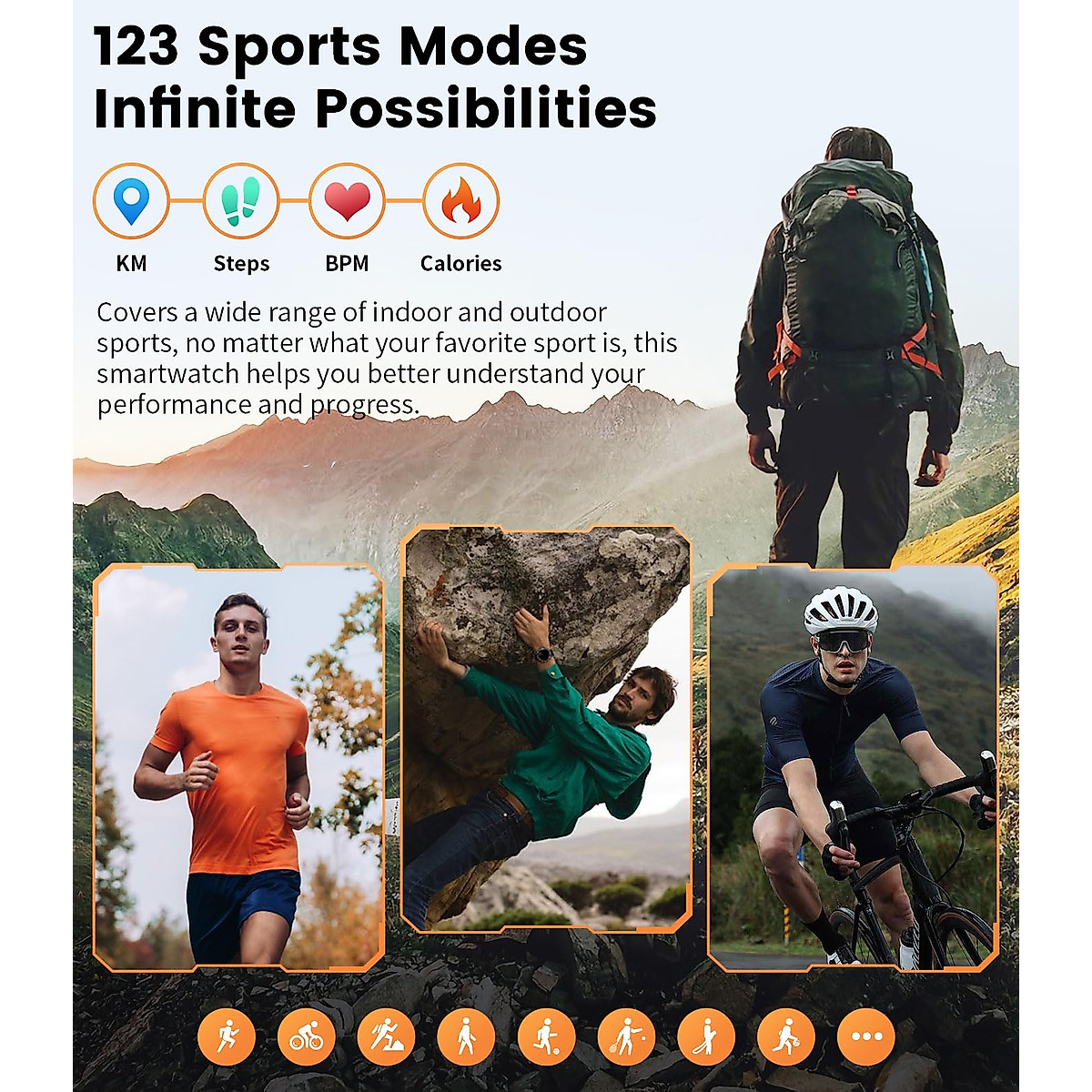 LIGE Military Smart Watches for Men with Call, 5ATM Waterproof 800mAh Extra-Large Battery Fitness Watch with Heart Rate/SpO2/Sleep Monitor, 1.5'' HD DIY Screen Smartwatch for Android iOS