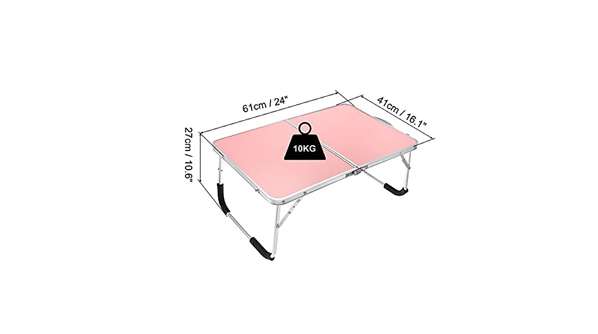 PATIKIL Foldable Laptop Table, Portable Lap Desk Picnic Bed Tray Tables ...