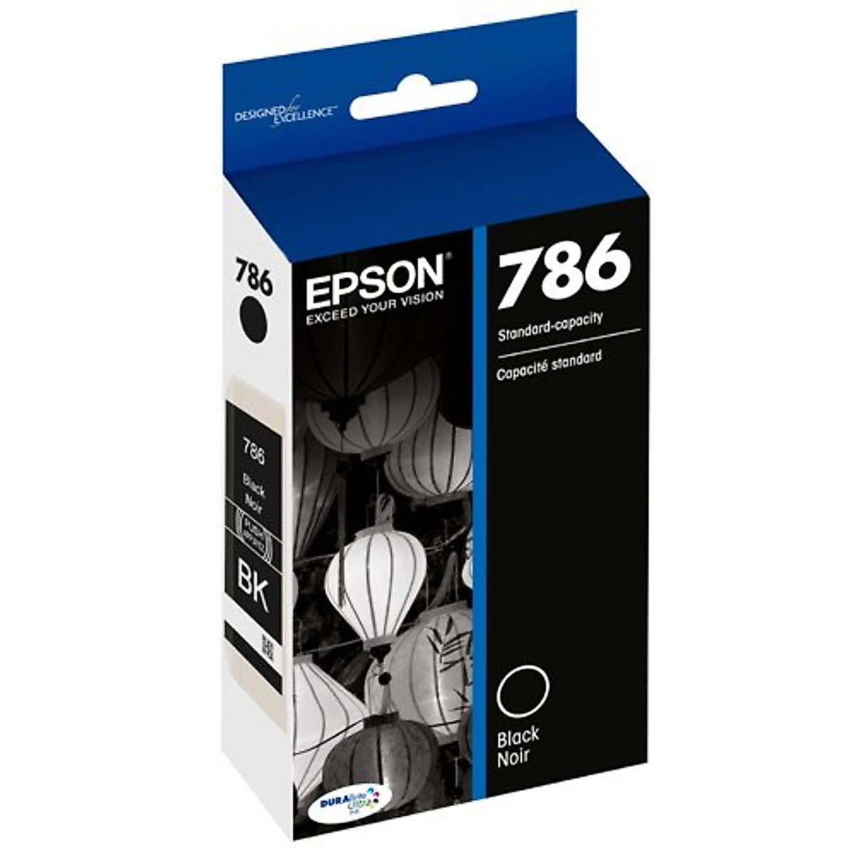 EPSON T786 DURABrite Ultra -Ink Standard Capacity Black -Cartridge (T786120-S) for Select Epson Workforce Printers