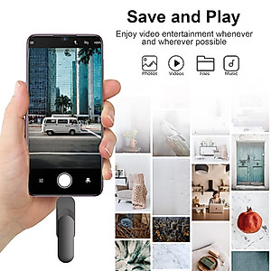 Vansuny 128GB USB C Flash Drive, Dual 2-in-1 OTG Type C 3.0 Metal Rugged Swivel Thumb Drive Memory Stick Jump Drive Photo Stick for Android Smartphone Tablet Mac PC Computers MacBook Laptop