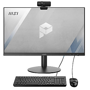 MSI PRO AP241 AIO Desktop, 23.8" FHD IPS-Grade LED, Intel Core i5-11400, 8GB Memory, 500GB SSD, WiFi 6, BT 5.1, Black, Windows 11 Home (11M-619US)