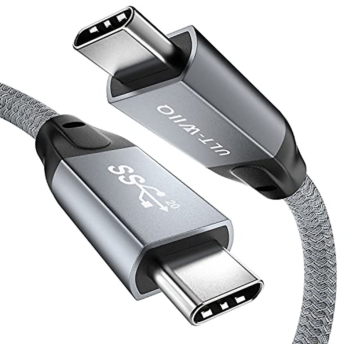 ULT-WIIQ 240W USB C to USB C Cable Fast Charging PD 3.1 & USB C Data Cable 10Gbps Data Transfer, Nylon Braided USB Type C Cable for iPhone 15 Pro, MacBook Pro/Air, Samsung Galaxy 9.9FT