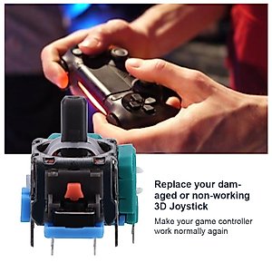 Analog Joysticks Repair Kit, 2 Pcs Analog Stick 3D Joystick Replacement for PS4 Controller Analog 3D Joystick Thumbstick Replacement Kits