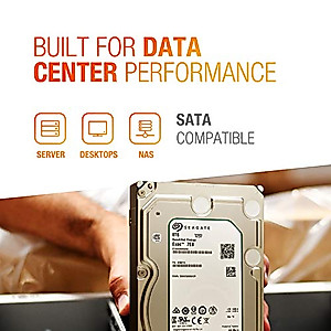 Seagate Exos 7E8 Enterprise Capacity 3.5 HDD 8TB 7200 RPM SATA 6Gb/s 4Kn 256MB Cache 3.5-Inch Enterprise Hard Disk Drive ST8000NM0045 (Renewed)