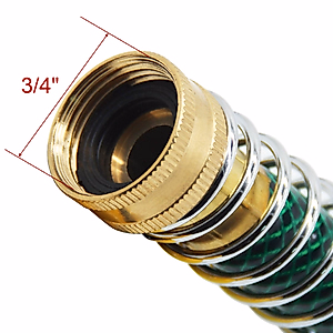 Lifynste Garden Hose Extension Adapter, Hose Kink Protector with Coil Spring, 4 Pack