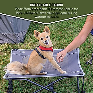 TIMBER RIDGE Folding Pet Bed Cot Mesh Sleep Bed for Dogs Cats Other Small Animals 25" L x 25" W x 8.3" H