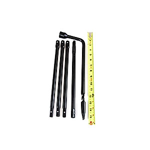 Red Hound Auto 1998-2015 Compatible with Ford Ranger 1995-2001 Explorer Lug Wrench Extensions Tire Tool Replacement Kit for Spare Jack