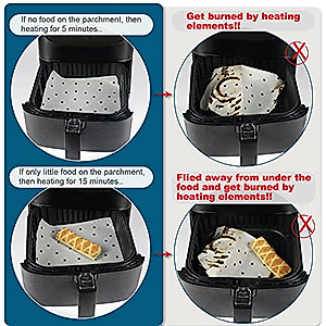 BYKITCHEN Air Fryer Oven Liners, 11x12 inches, Nonstick Air Fryer Parchment Paper for Ninja Foodi Air Fryer Toaster Ovens, XL Air Fryer, Dehydrator, Steaming Basket and More (Set of 100)